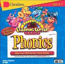 Davidson's Learning Center Series: Phonics (Windows/Mac, 1998) for sale ...