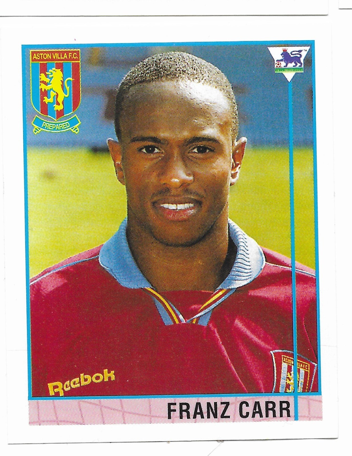 ASTON VILLA - Franz Carr #473 Merlin Premier 96 Shreddies Sticker | eBay