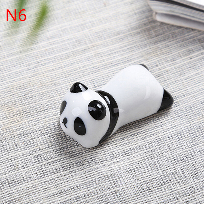 Chinese Chopstick Rest Cute Ceramic Chopsticks Mat Panda Shape ...