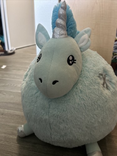 Retired Squishable Winter Unicorn Plush Large 15” Blue Snowflake-Collector Owned | eBay