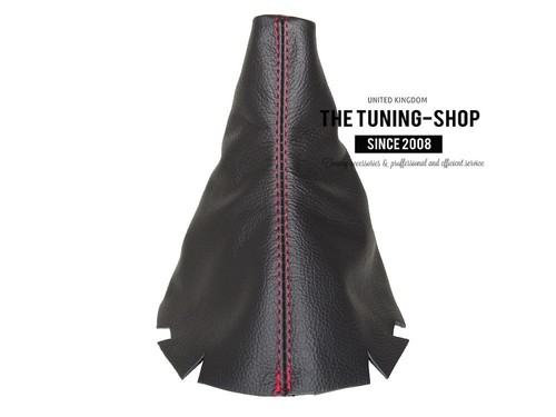 Gear Boot For Volkswagen Eos 2006-2015 Black Leather Red Stitching ...
