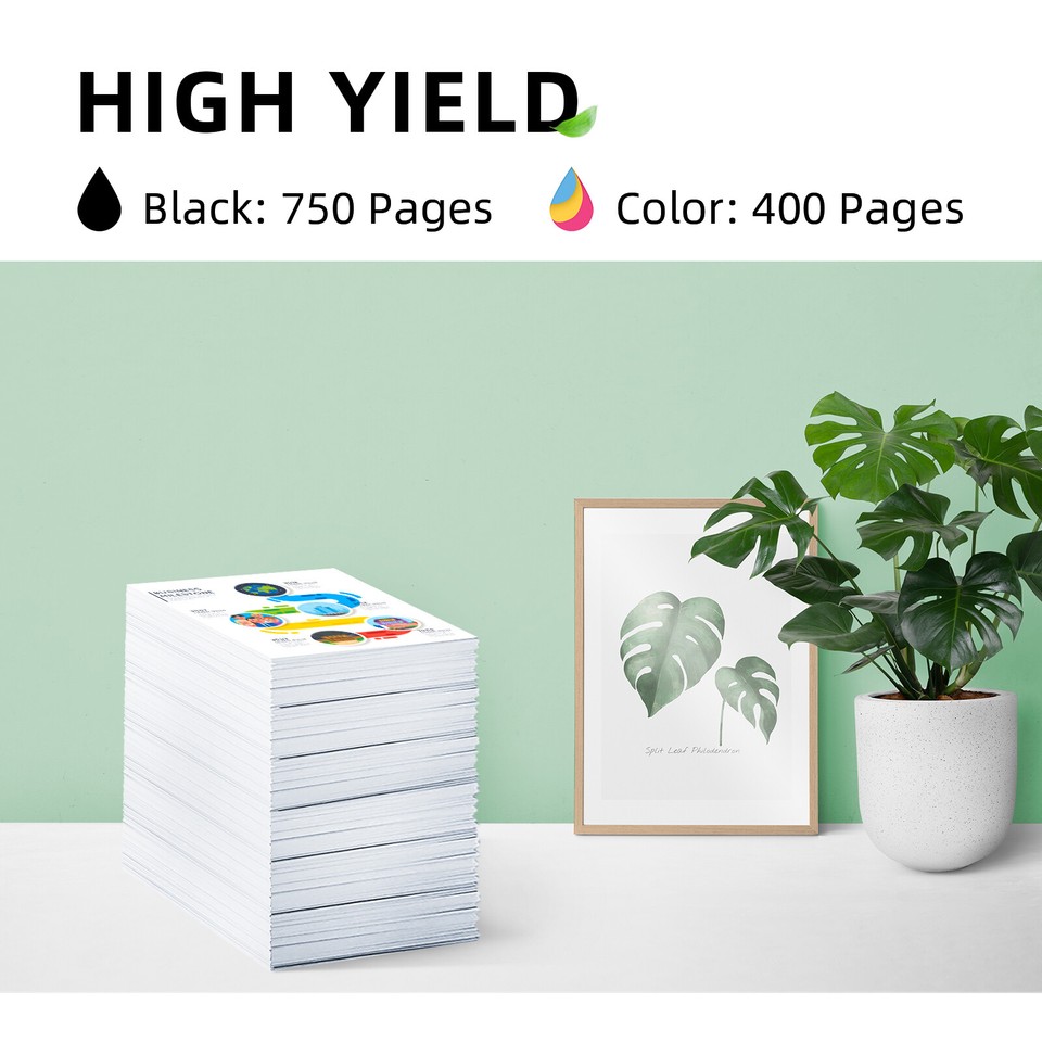 61XL Black Color Ink Cartridge for HP 61 ENVY 4500 4501 4502 4504 5530 ...