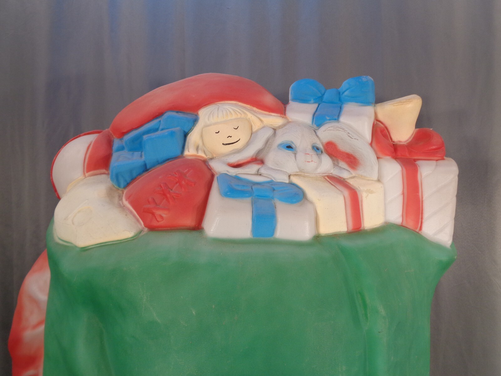 Vintage 42" Santa’s Best SANTA CLAUS Lighted BLOW MOLD Christmas Yard ...
