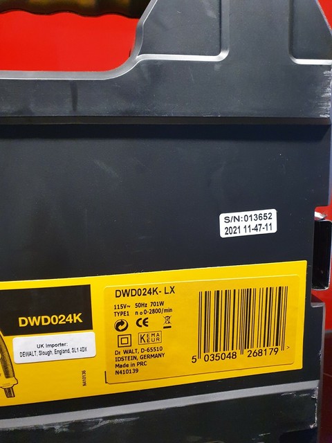DEWALT D024k 110 Volt Percussion Drill 13mm Kitbox 650 Watt for sale ...