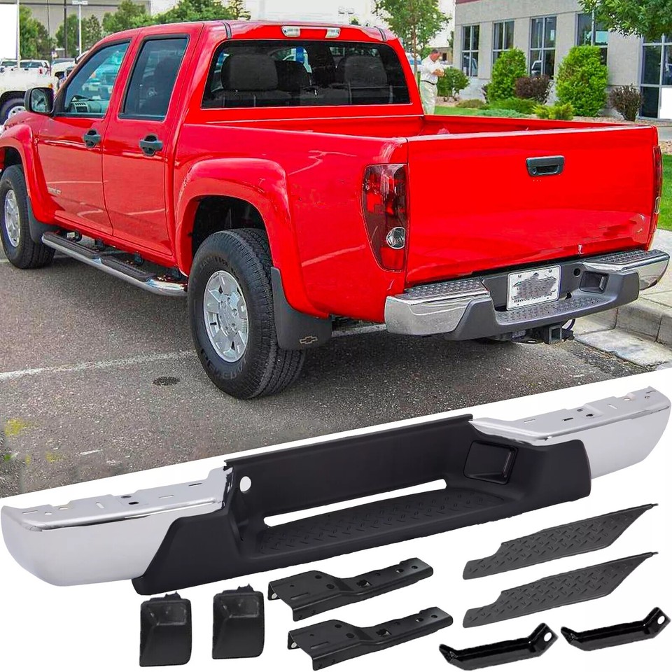 Chrome Rear Bumper Assembly For 2008 2009-2012 Chevy Colorado & GMC ...