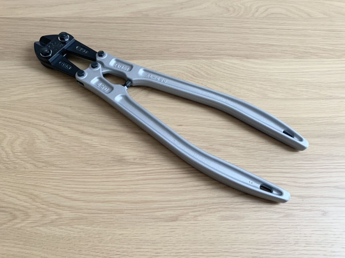 ARM Bolt Cutter AL-450 Cutting Size Max.7mm L=450mm Aluminum Handle ...