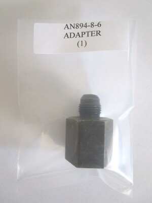 AN894-8-6 Straight Adapter Bushing 9/16 Male 3/4 Female Tube To Boss ...