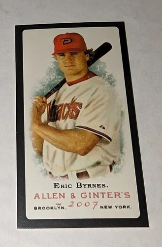 2007 Topps Allen & Ginter Mini Black Border No Number # NNO Eric Byrnes ...