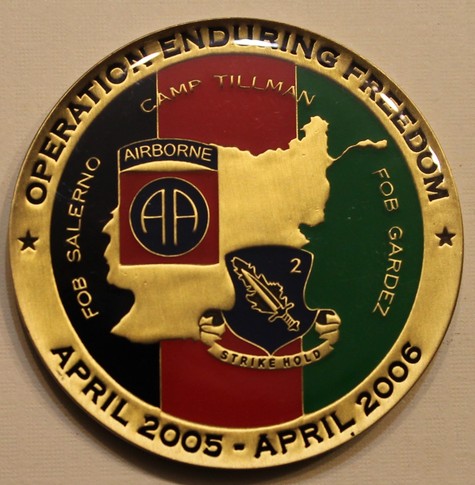 82nd Airborne 504th PIR 2nd BN White Devils OEF Army Challenge Coin | eBay