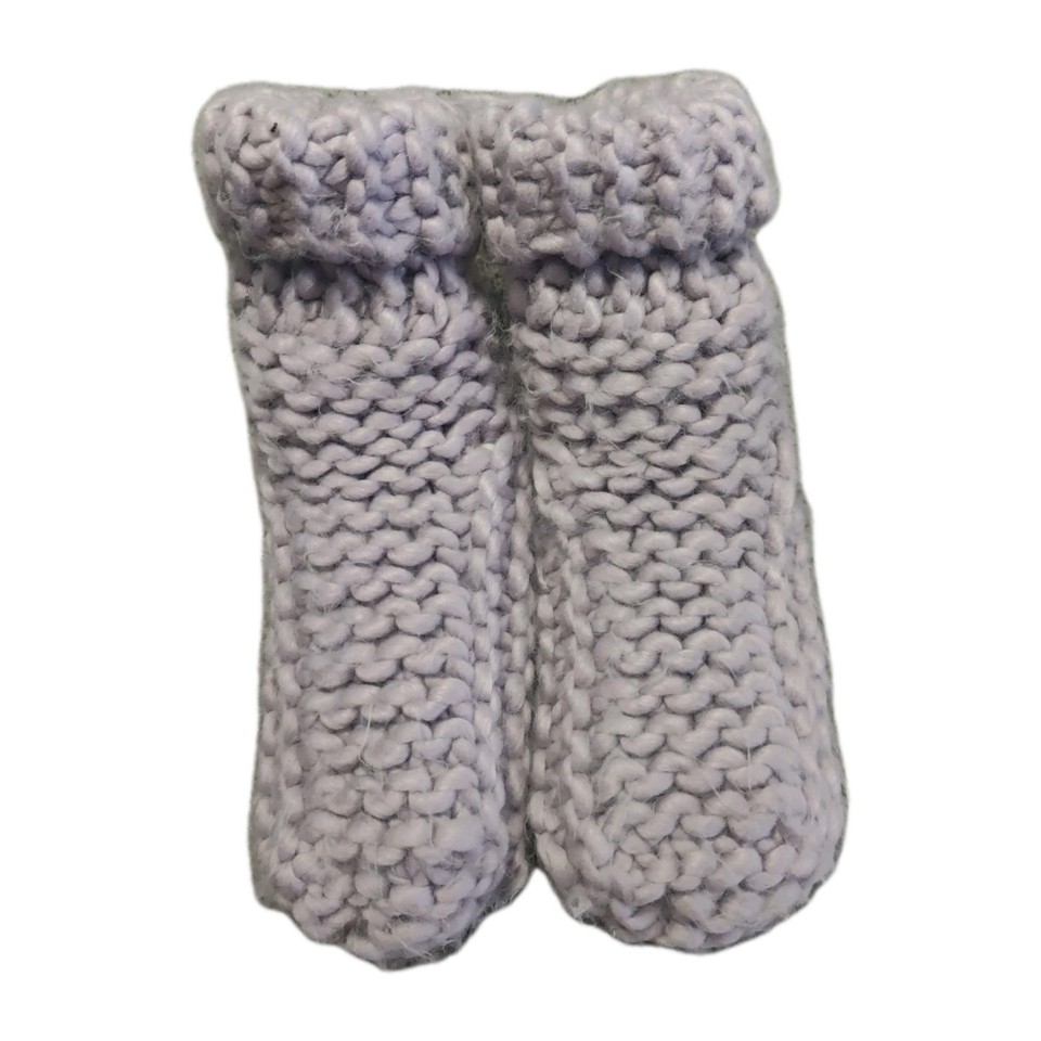 Lemon Crochet a bootie Cabin Puffy slippers Lavanda size M (7/8) | eBay