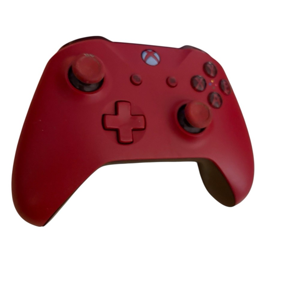 Xbox One Red Wireless Controller Parts or Repair Untested No Battery ...