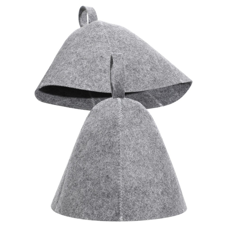 2 Pcs Banya Hat Thickened Sauna Miss Room Insulated Cap Felted Hats ...