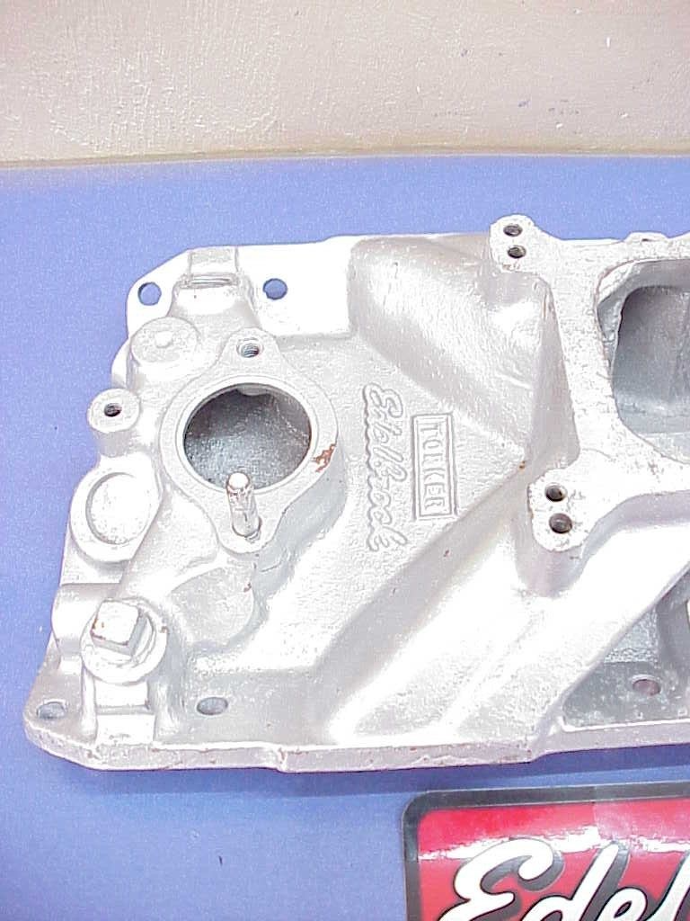 Vintage Edelbrock #2725 Torker Aluminum Intake Manifold SB Chevy 327 ...