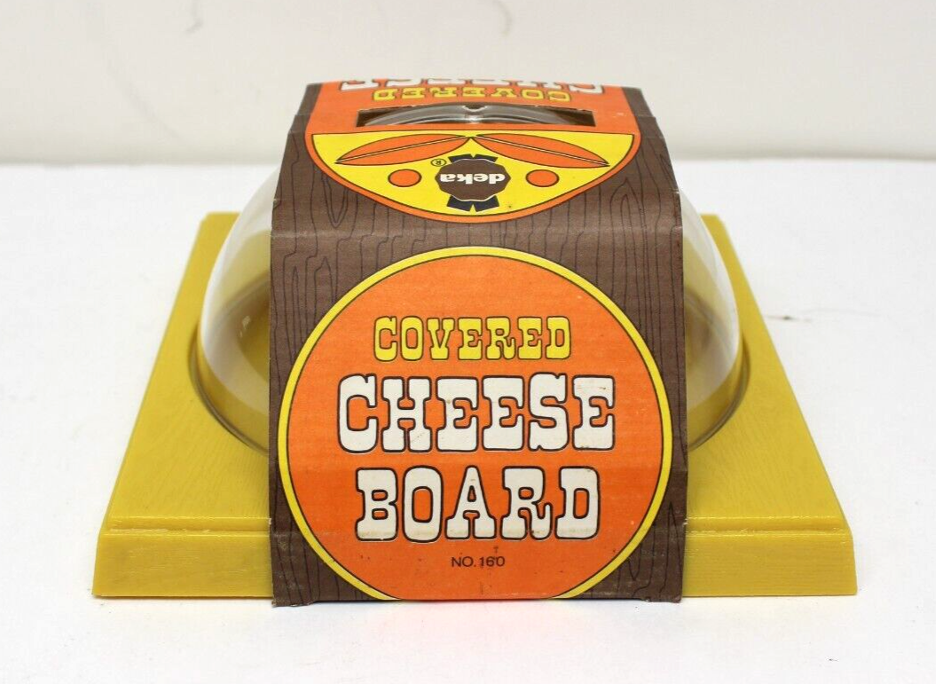 RARE Vintage 1960s Deka Covered Cheese Board No.160 Canary 6.5" x 4 ...