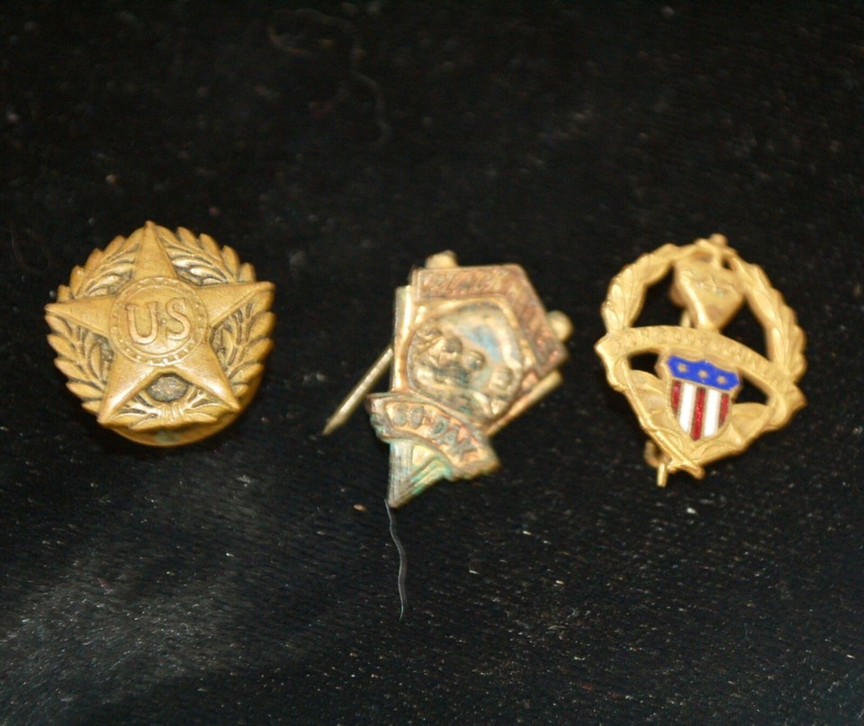 Lot of 9 Vintage Service Pins | eBay
