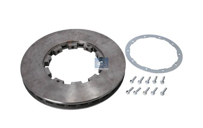 CAPSautomotive Brake Disc Rotor for Daf 1812582 1812563 1783346,1542600 ...