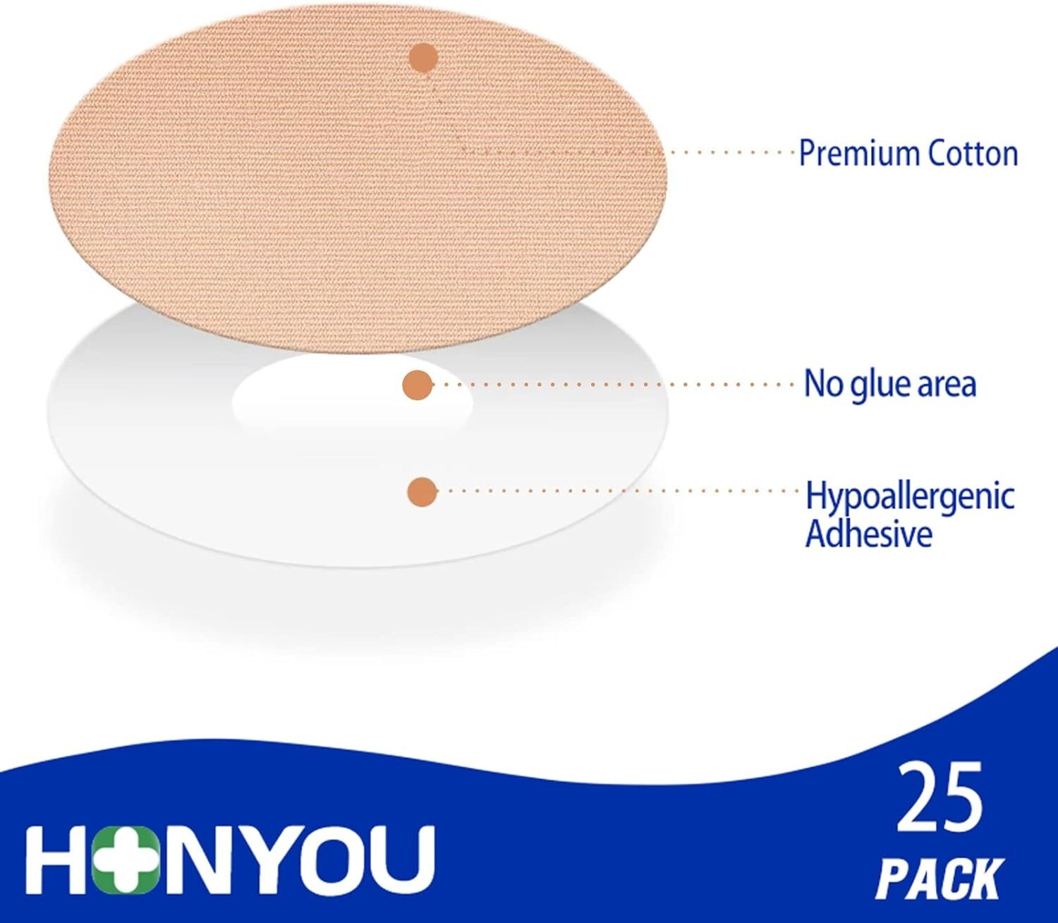 Freestyle Bandage for Libre 3 Sensor - Waterproof, Hypoallergenic - 14 ...