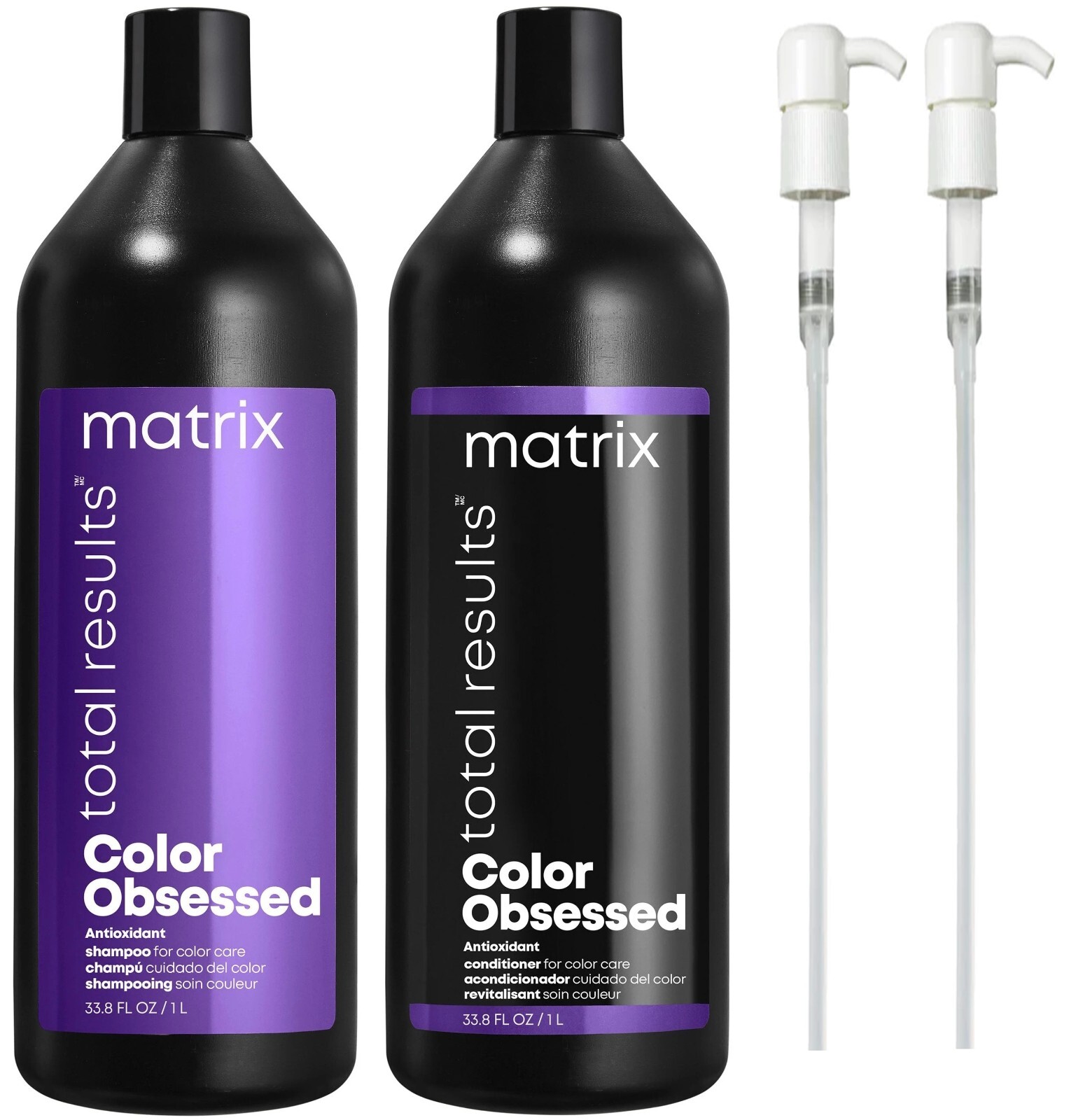 MATRIX TOTAL RESULTS COLOR OBSESSED SHAMPOO 1 LITRE + CONDITIONER 1 ...