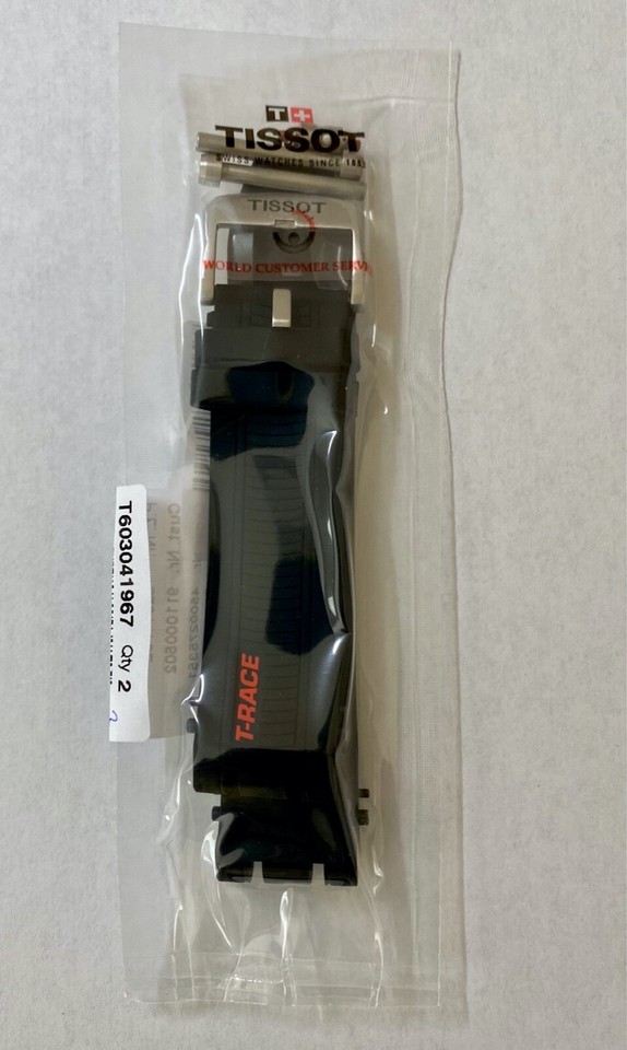 Original Tissot T-Race T115417A T115407A T115427A Black Rubber Watch ...