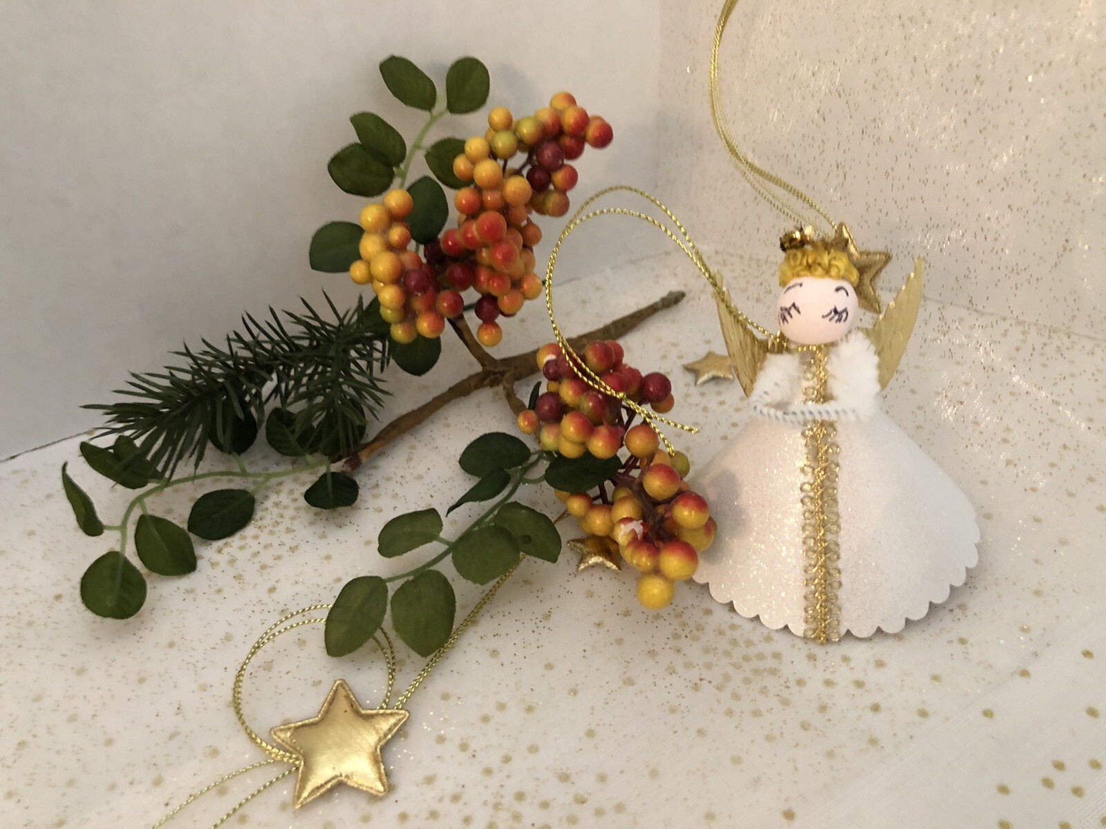 Vintage Inspired, Handmade, Angel Ornament | eBay