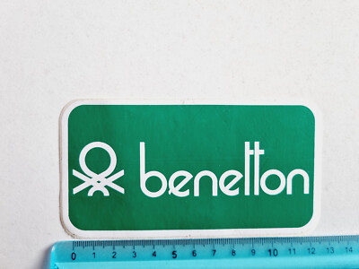 Adhesive Benetton Clothing Sticker Autocollant Vintage 80s Mens ...