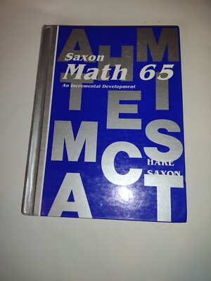 Saxon Math 65 complete set: Hardcover textbook, Answer key and Tests ...