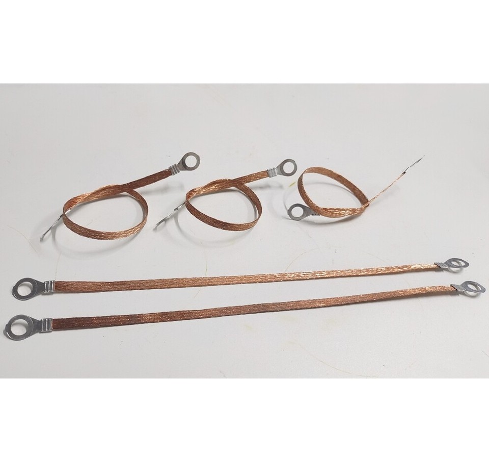 5x Engine Ground Strap Copper Cable Kit Car Truck Firewall Engine Body ...