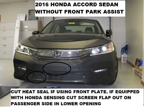 Lebra Front End Mask Cover Bra Fits 2016-2017 Honda Accord Sedan w/o ...