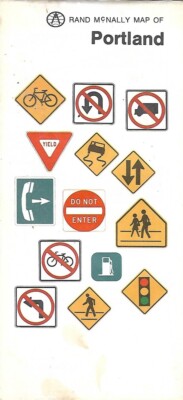 1975 Road Map PORTLAND Oregon Milwaukie Lake Oswego Fairview Parkrose ...