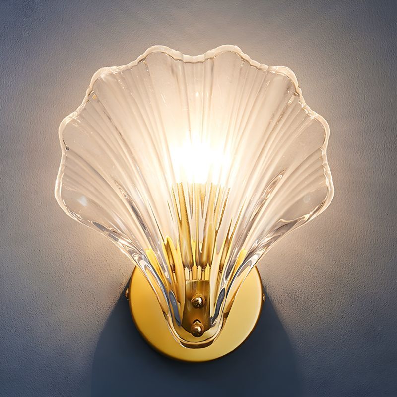 1-Head Contemporary Wall Lamp Home Lighting Wall Sconce Shell-Shaped ...