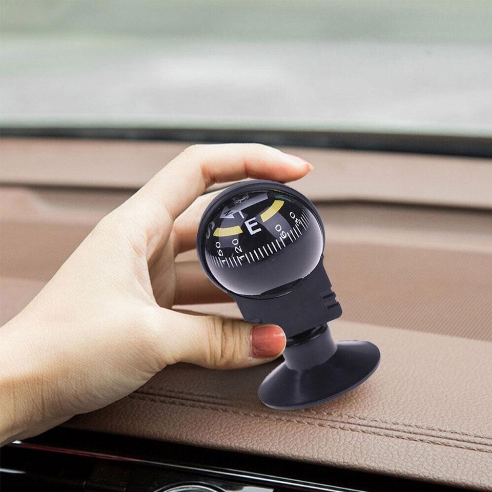 360 Degree Rotation Vehicle Navigation Ball-Shaped Suction Compass Cups ...