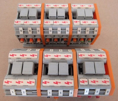 6 PCS WAGO 283 TERMINAL BLOCK SET VDE 0611 750V 16MM2 AWG18-6 | eBay