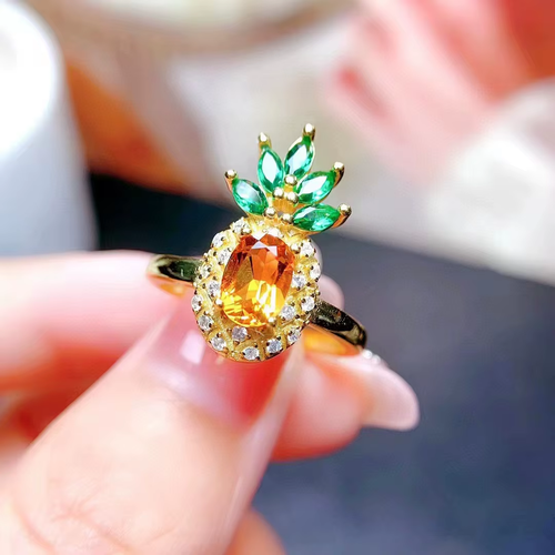 New Cute Fruit Pineapple Hawaiian Jewelry Sets for Women Luxury Yellow ...