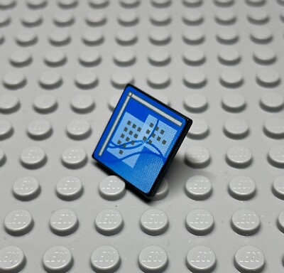 Lego Road Sign 2x2 Square W. Clip Monitor Printed Screen Part 15210 ...