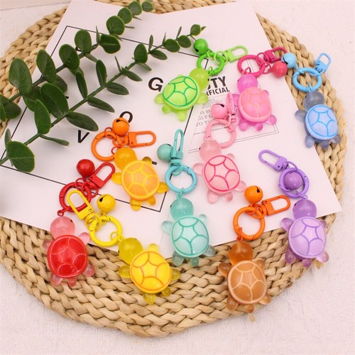 Hanging Ornament Resin Luminous Turtle Key Chain Cartoon Bag Decoration ...