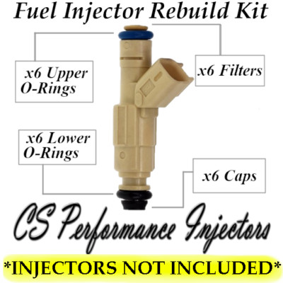 Fuel Injectors Rebuild Repair Kit fits 0280155861 for 00-02 Mazda ...
