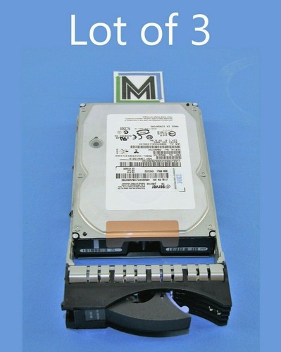 LOT OF 3: IBM 10N7232 pSERIES 146.8GB 15K 3.5" SAS HDD IN TRAY 42R4234 ...
