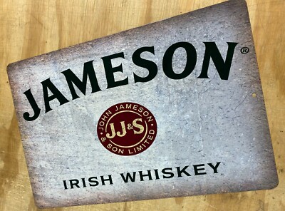 Jameson Whiskey Logo Distressed Looking Aluminum Tin Sign 12" x 18" | eBay