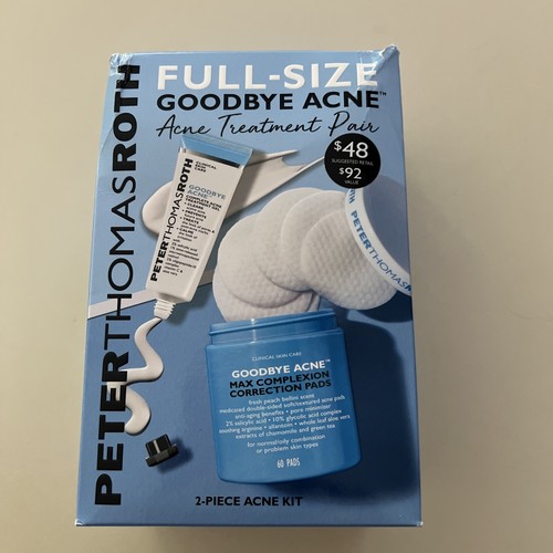 Peter Thomas Roth Full-Size Goodbye Acne Treatment Pair (Gel + Pads ...
