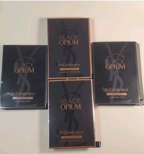 Set Of 4 Yves Saint Laurent Black Opium PARFUM And Eau De Parfume Spray ...