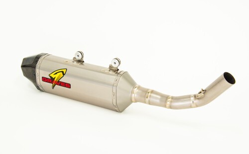 Graves Husqvarna FX450 2019-2022 Titanium Slip-on Exhaust - Carbon End ...