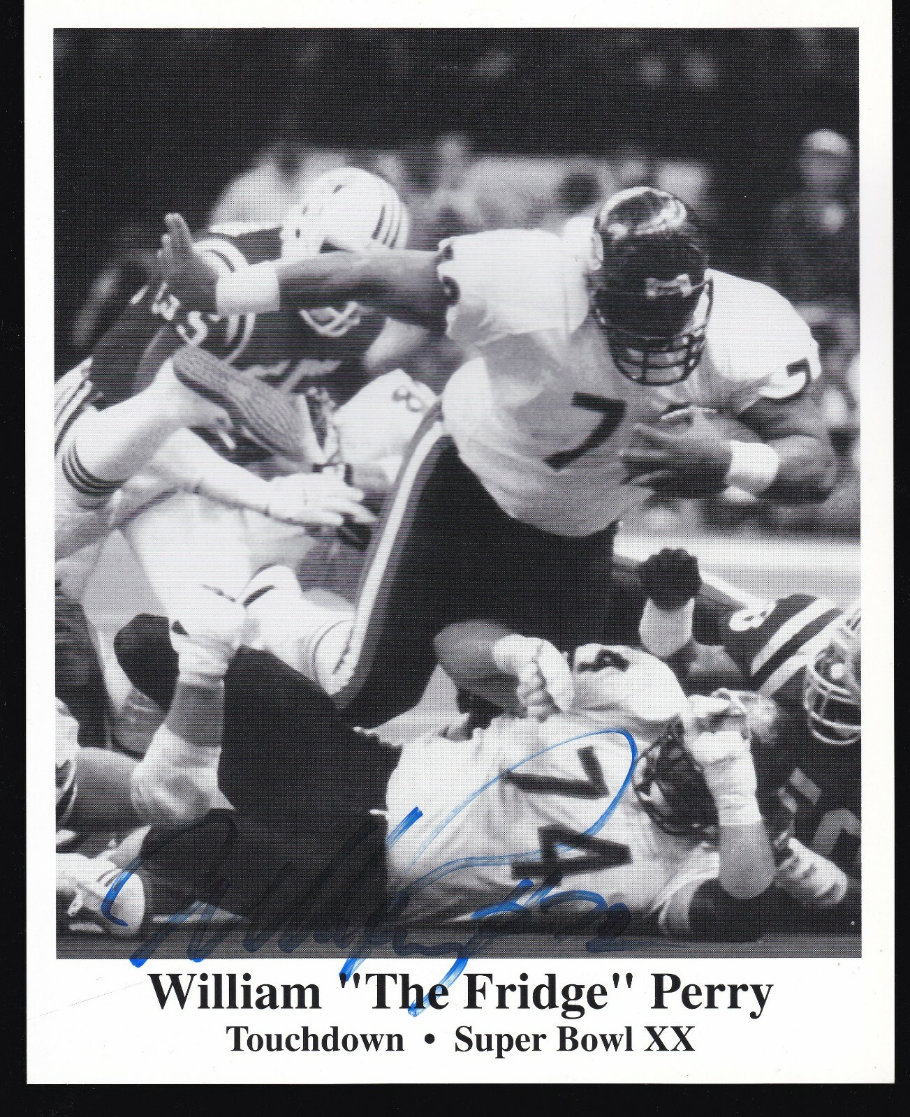 Chicago Bears WILLIAM PERRY autograph auto signed Super Bowl 8x10 ...