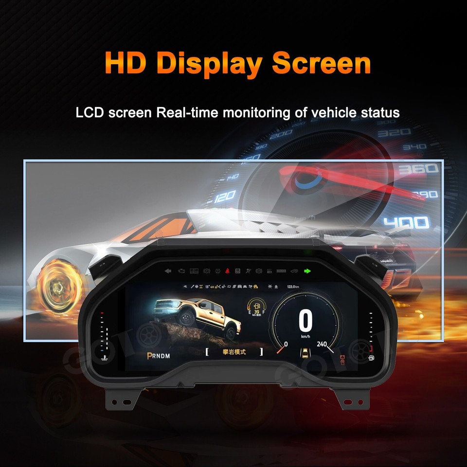LCD Digital Cluster Speedometer Upgrade for Ford F150 F250 F350 F450 ...