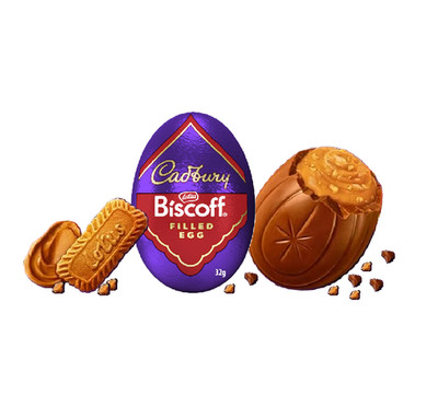 Cadbury Biscoff Chocolate Egg 32g Biscoff Centre Milk Chocolate-New ...