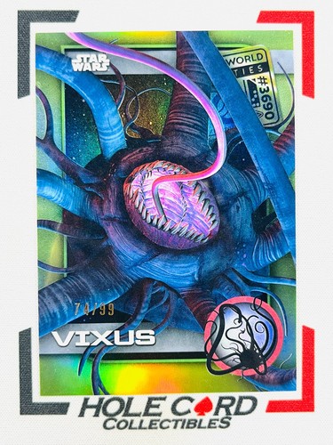 VIXUS 2025 Topps Chrome Star Wars Outer World #UO-23 Green Refractor 74 ...
