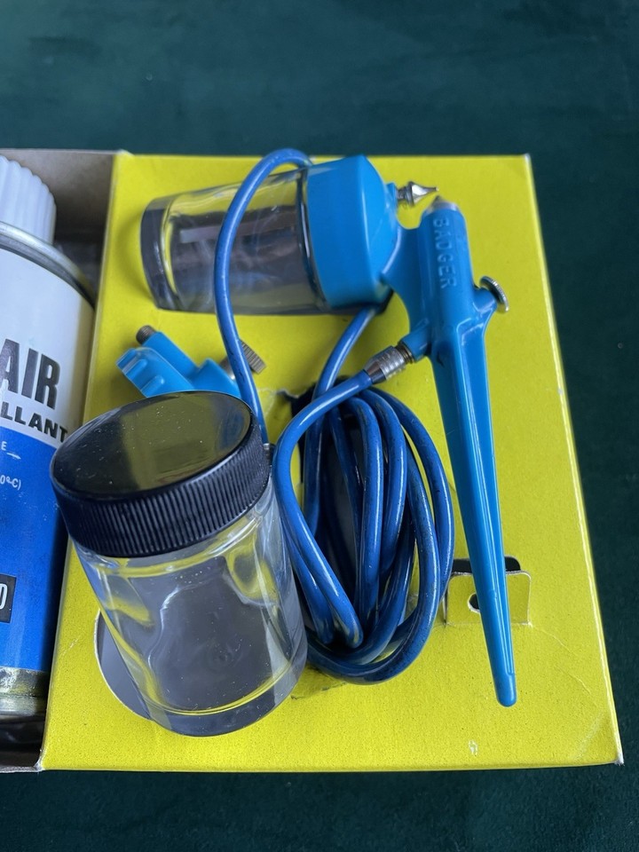 Vintage Badger 250 Air Brush Set Spray Gun Basic Set | eBay