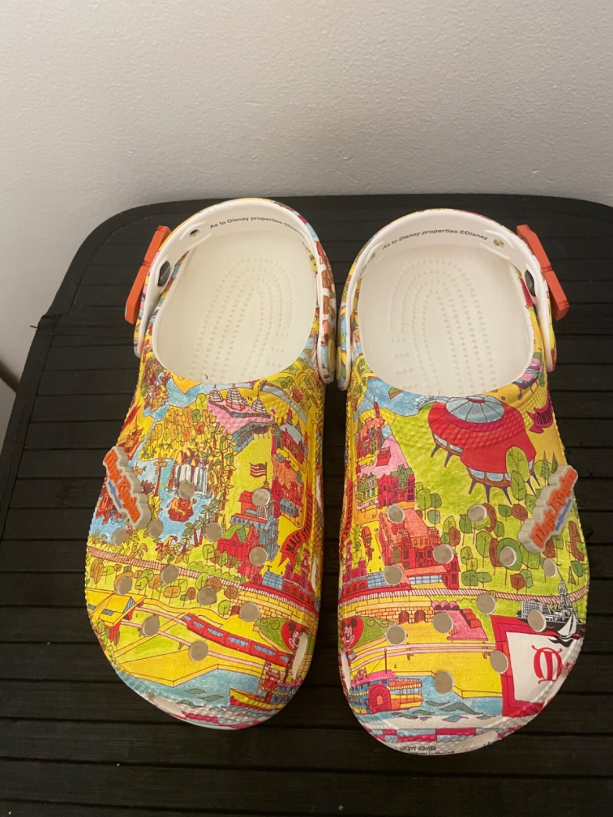 Disney Vault Magic Kingdom park map crocs womens size… - Gem