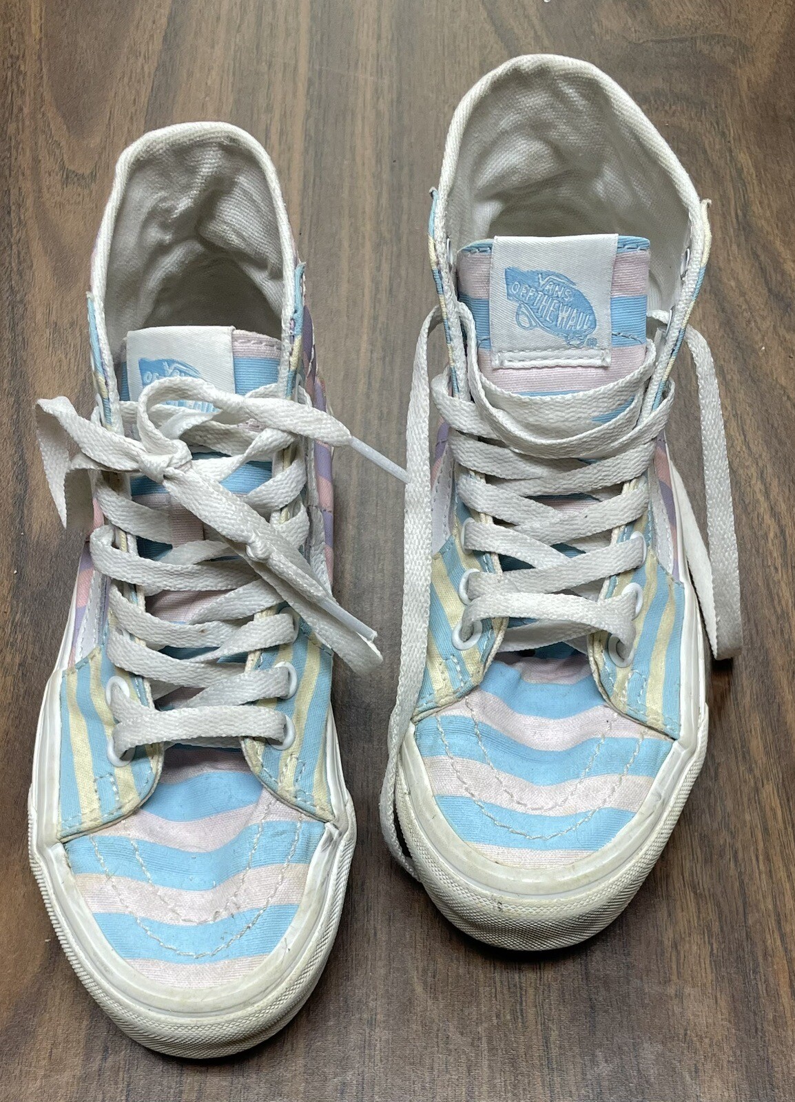 VANS Sk8-Hi Top Pastel Stripe Multicolor 721356 Size… - Gem