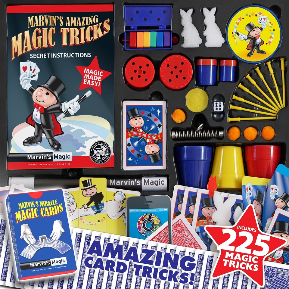 Marvin's Magic - 225 Amazing Magic Tricks for Children - Magic Kit ...
