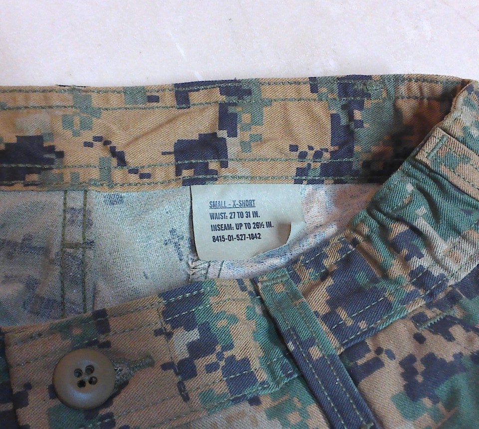 Marine Corps USMC Woodland MARPAT Camo MCCUU Combat Pants Trousers ...